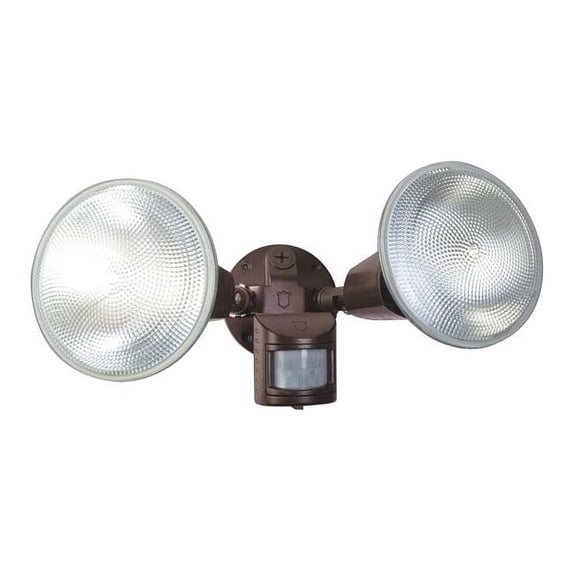 Designers Edge Motion-Sensing Hardwired Halogen Bronze Security ...