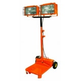 Designers Edge Telescoping Metal Halide Industrial Work Light, Orange ...