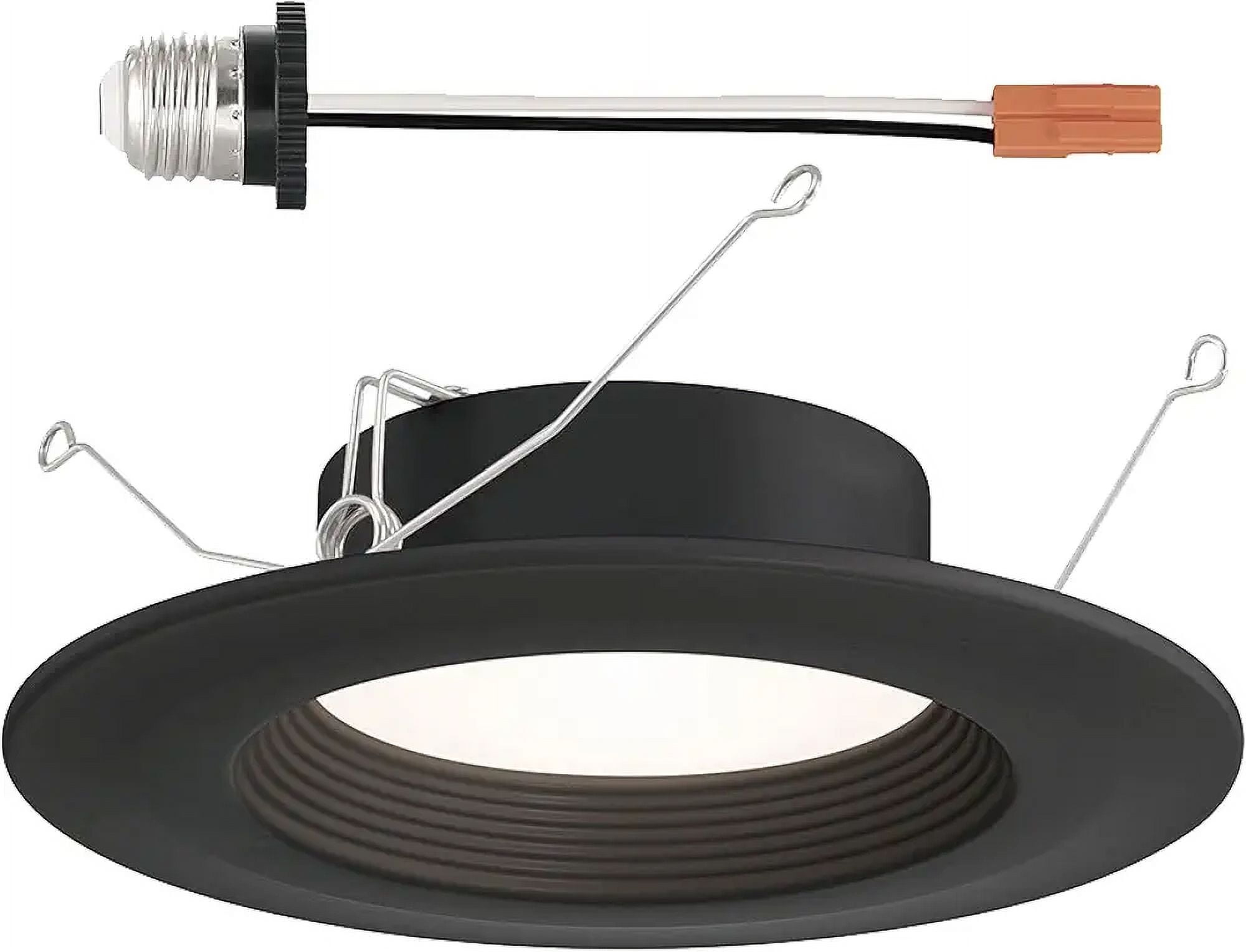 Designers Fountain 5 in. / 6 in. Integrated LED Bronze Round Baffle ...