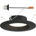 Designers Fountain 5 in. / 6 in. Integrated LED Bronze Round Baffle ...