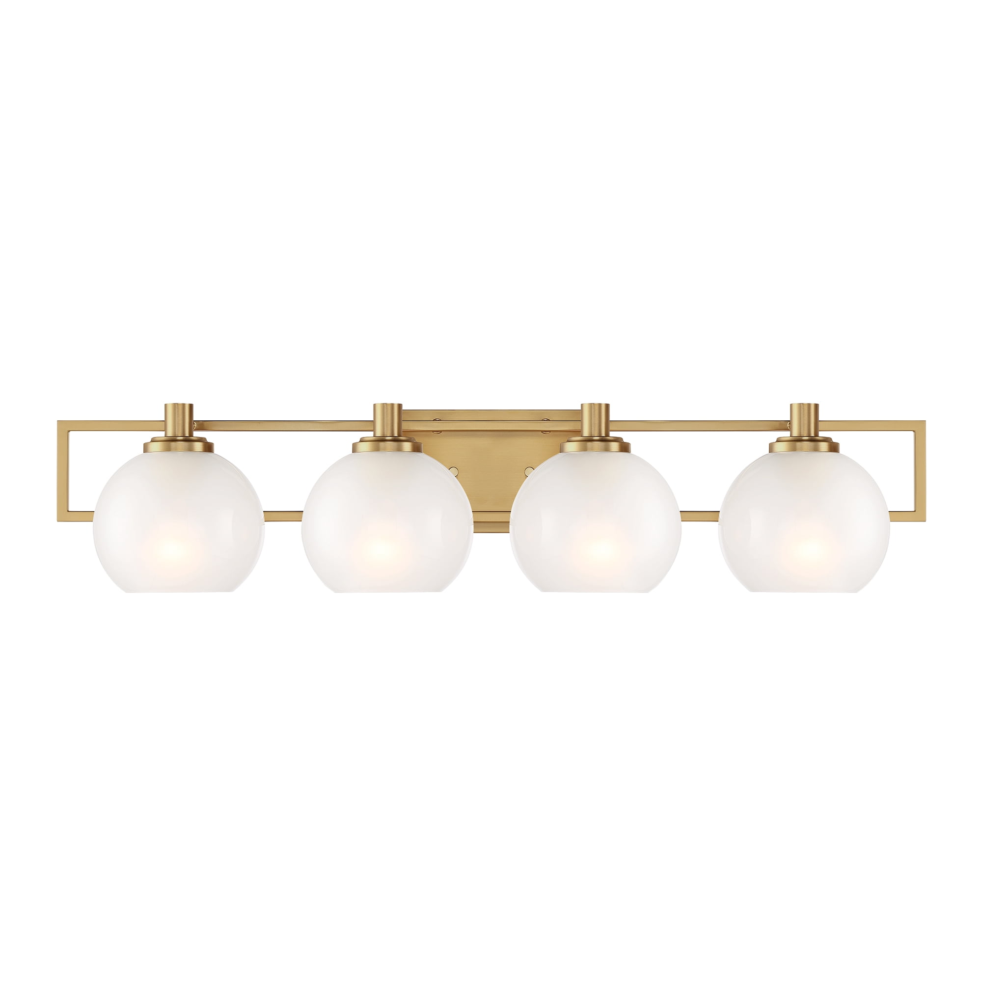 Designers Fountain Cowen 4 Light Brushed Gold Bathroom Vanity Light ...