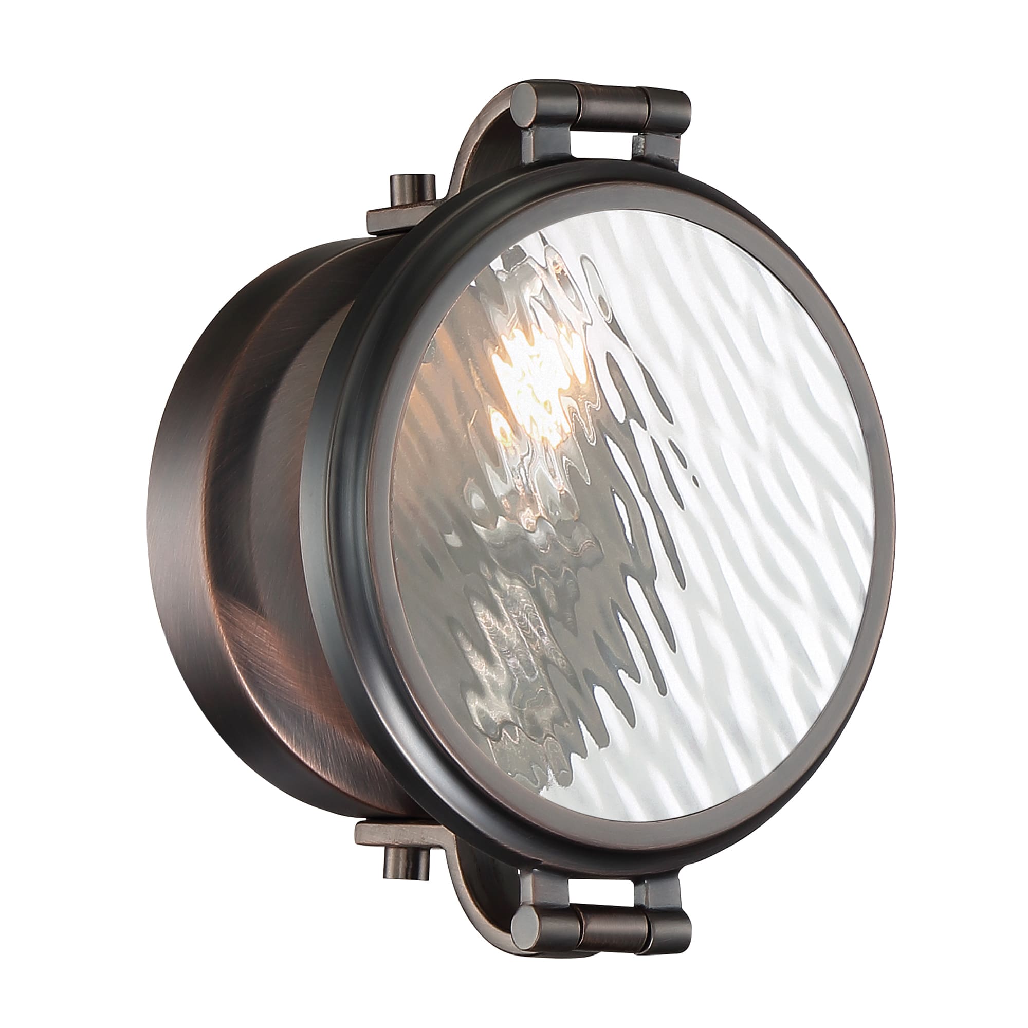 Designers Fountain Eaton Satin Copper Bronze 1 Light Wall Sconce, 92101 ...