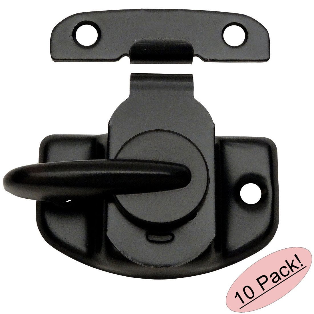 Designers Impressions 53638 Flat Black Cam-Action Window Sash Lock and ...