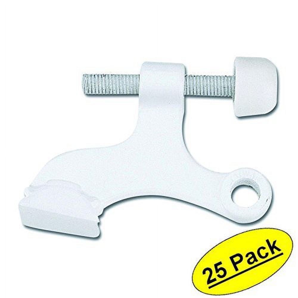 Designers Impressions White Heavy Duty Hinge Pin Adjustable Door Stop ...