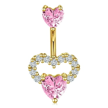 Colorful Belly Button Rings 14G Surgical Steel Body Jewelry 5pc ...