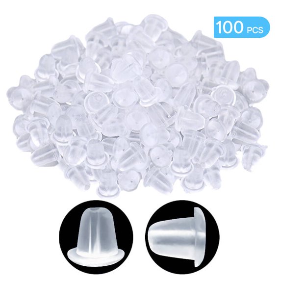 Designice 200Pcs Earring Backs Replacements,Anti-Drop Silicone Earring ...