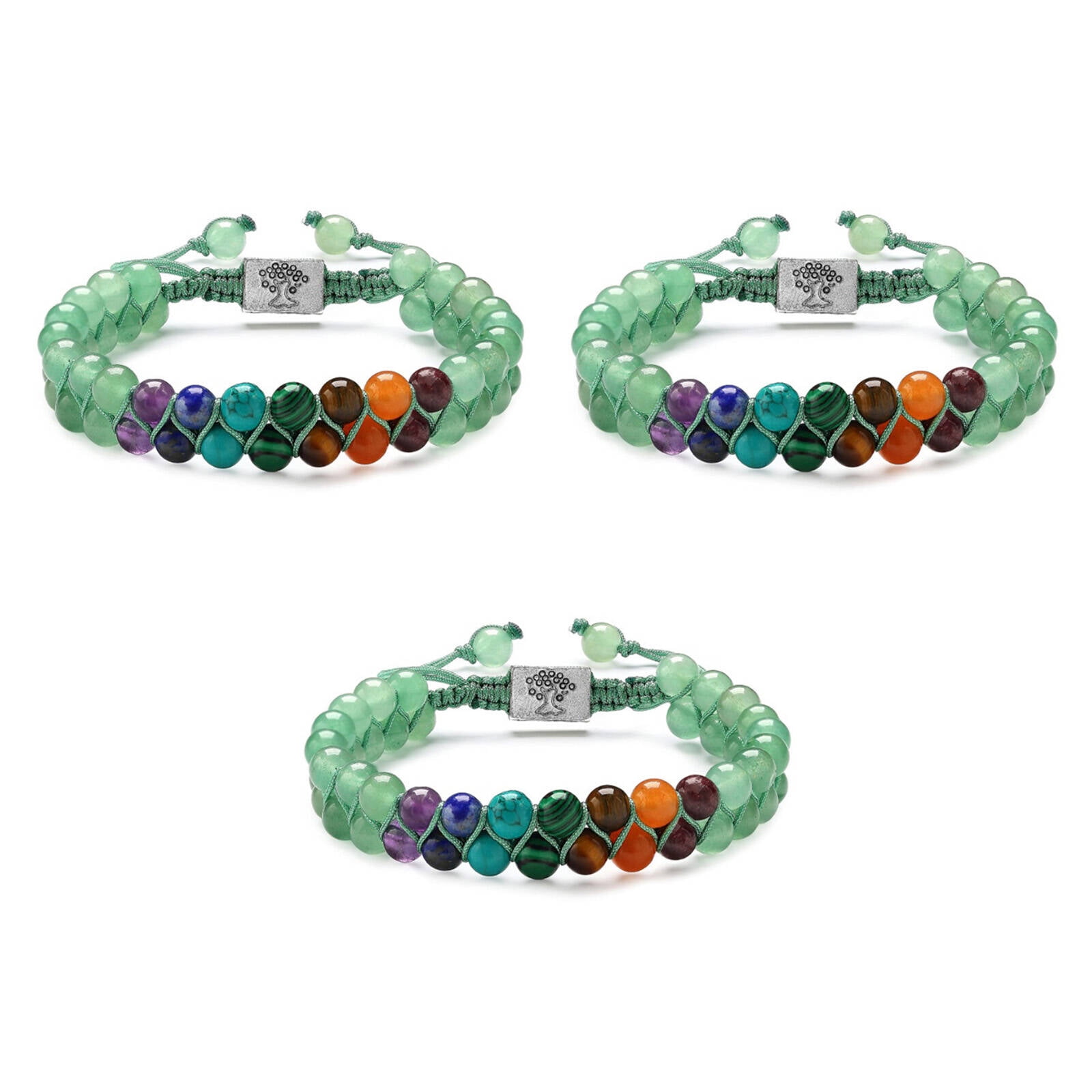 Designice 3Pcs Meditation Bracelet,Tree of Life Charm Positivity ...