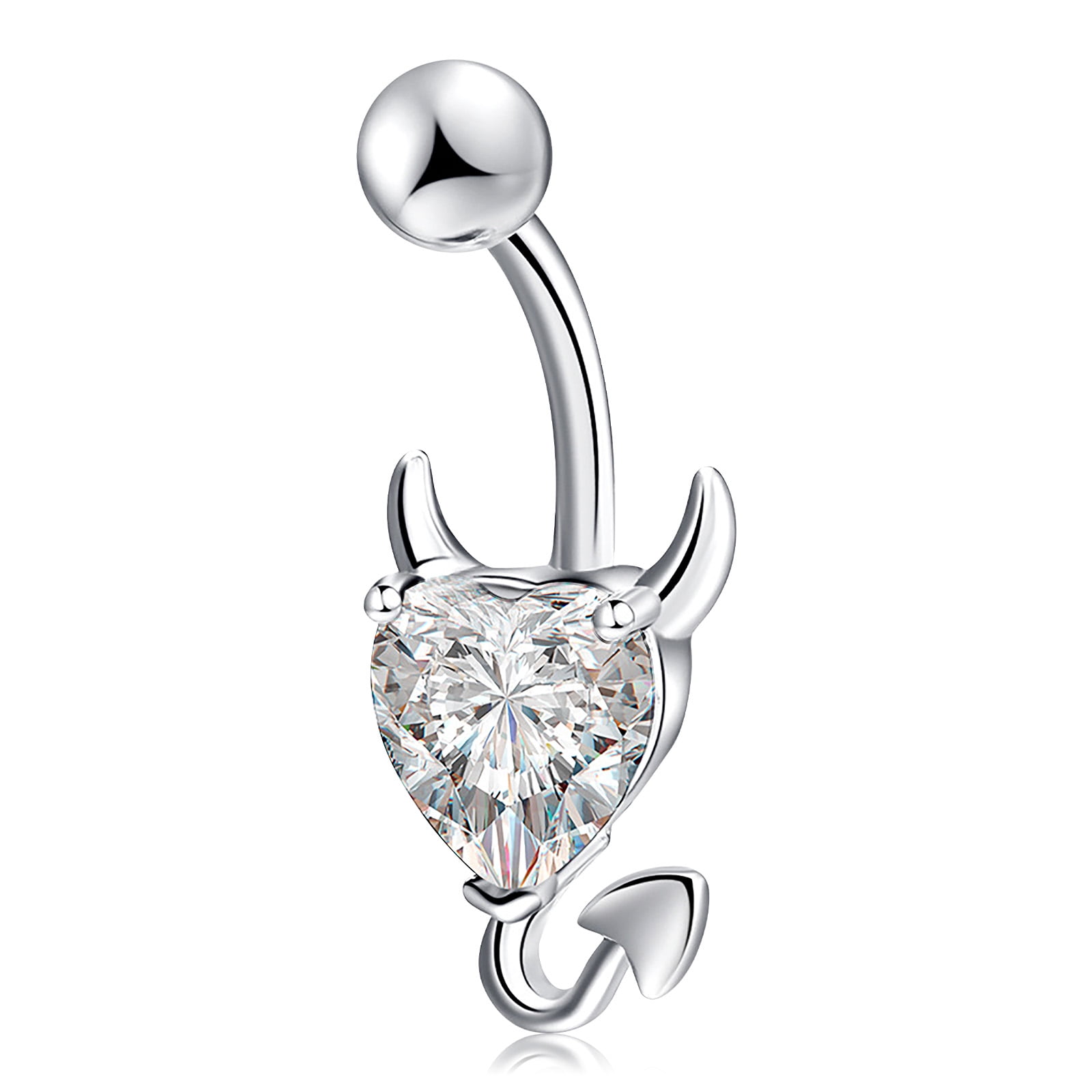 Designice Belly Button Ring Shiny Belly Rings Belly Button Piercing ...