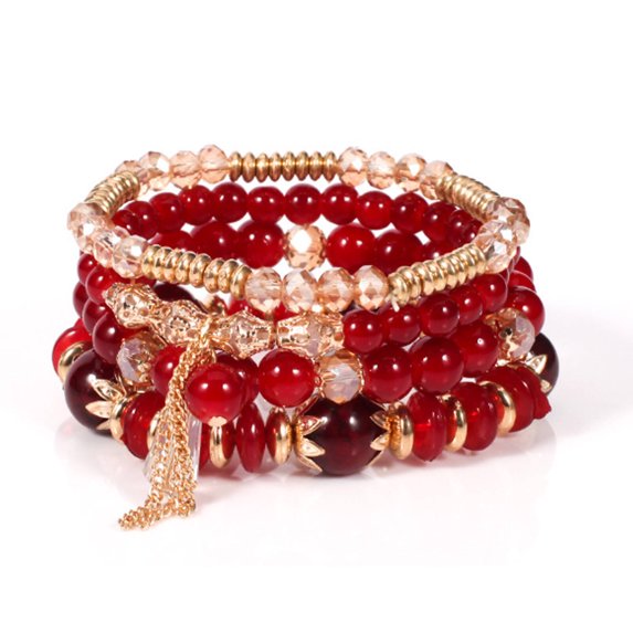 Designice Stackable Bead Bracelets,Bohemian Style Stackable Bracelets ...