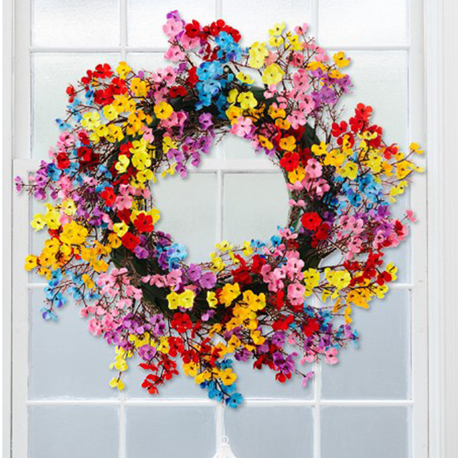 Designice Welcome Matt Outdoor Multi-Colored Wreath,European and ...