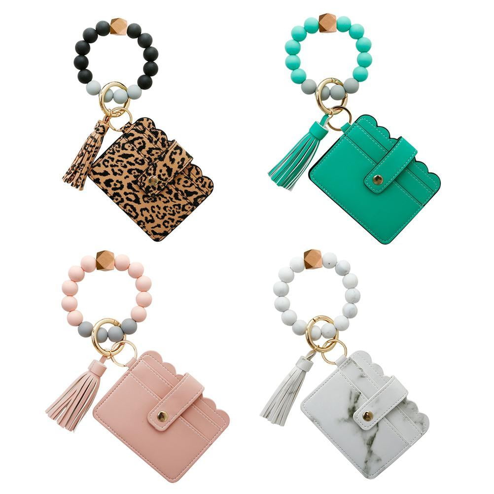 Wrea Silicone Key Ring Bracelets Wristlet Keychain, Wristlet Wallet for ...