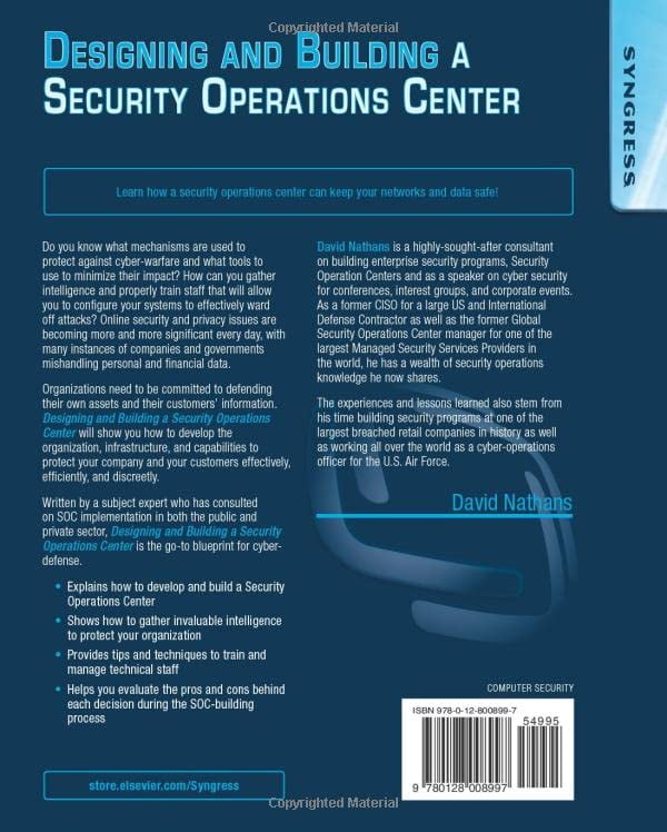 Pre-Owned Designing and Building Security Operations Center, (Paperback) - Walmart.com