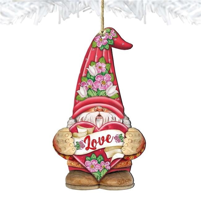 Designocracy 8611018 5 x 5.5 x 0.25 in. Love Gnome Wooden Love Family ...
