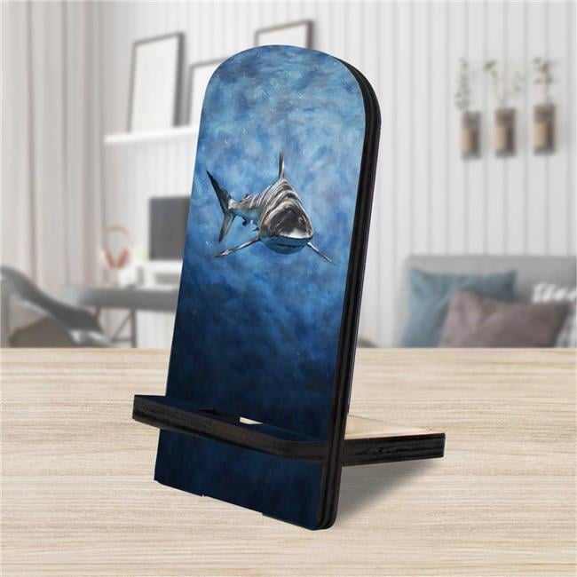 Designocracy 892043 6 x 3 x 3 in. Shark Coastal Cell Phone Stand with ...
