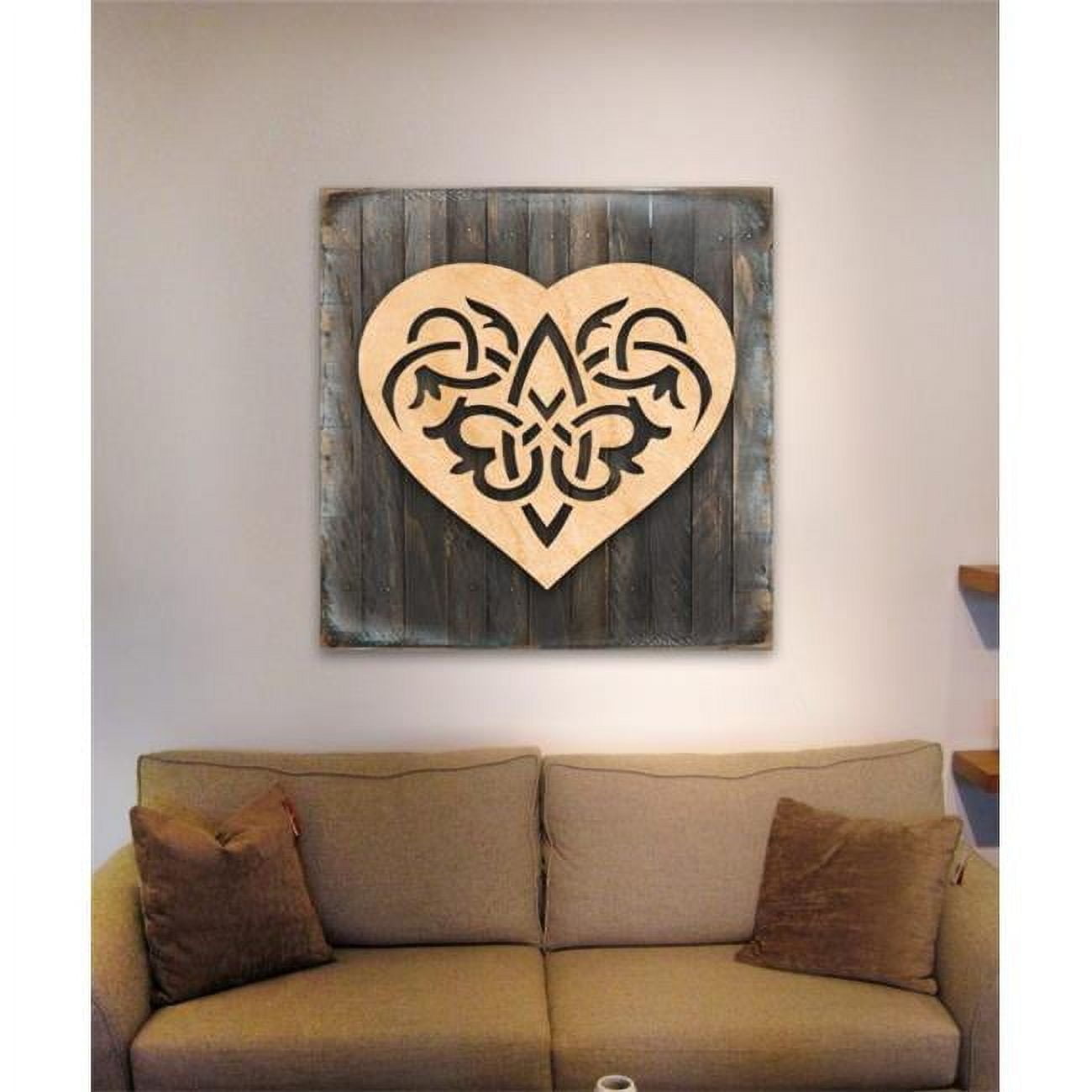 Designocracy 953166-18 Heart Block Decor - Celtic Spiral Heart Art on ...