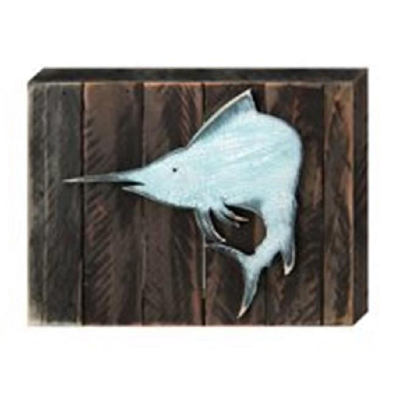 Designocracy 98533-12 Vintage Swordfish Tropical Art on Board Wall ...
