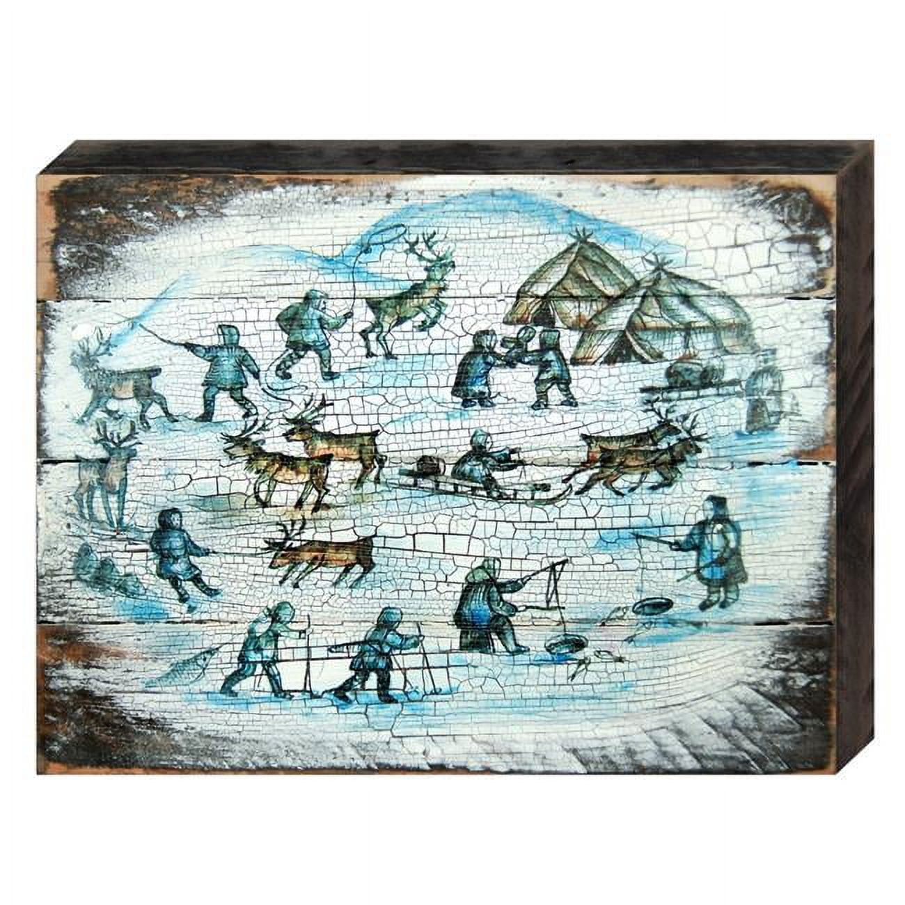 Designocracy 98770-08 Alaska Village Art on Board Wall Decor - Walmart.com