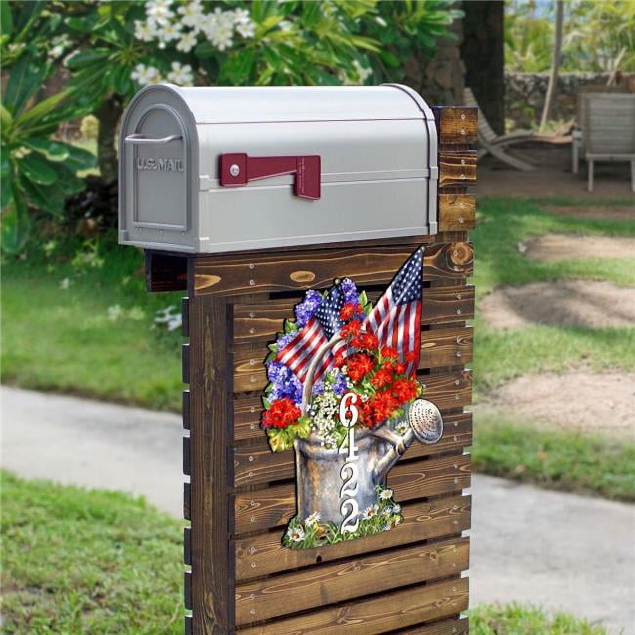 Designocracy MA8461040-1711-18 18 in. American Flag Summer Bouquet ...