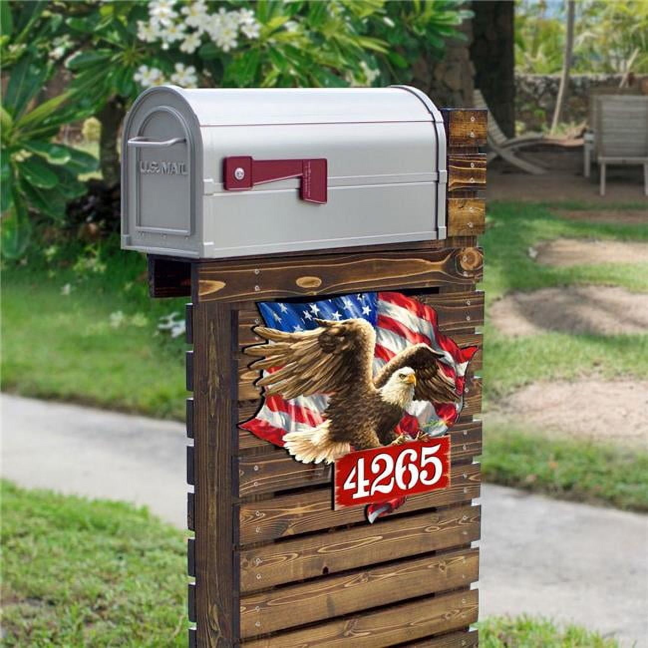 Designocracy MA8461052-1432-18 18 in. American Flag Eagle Patriotic ...