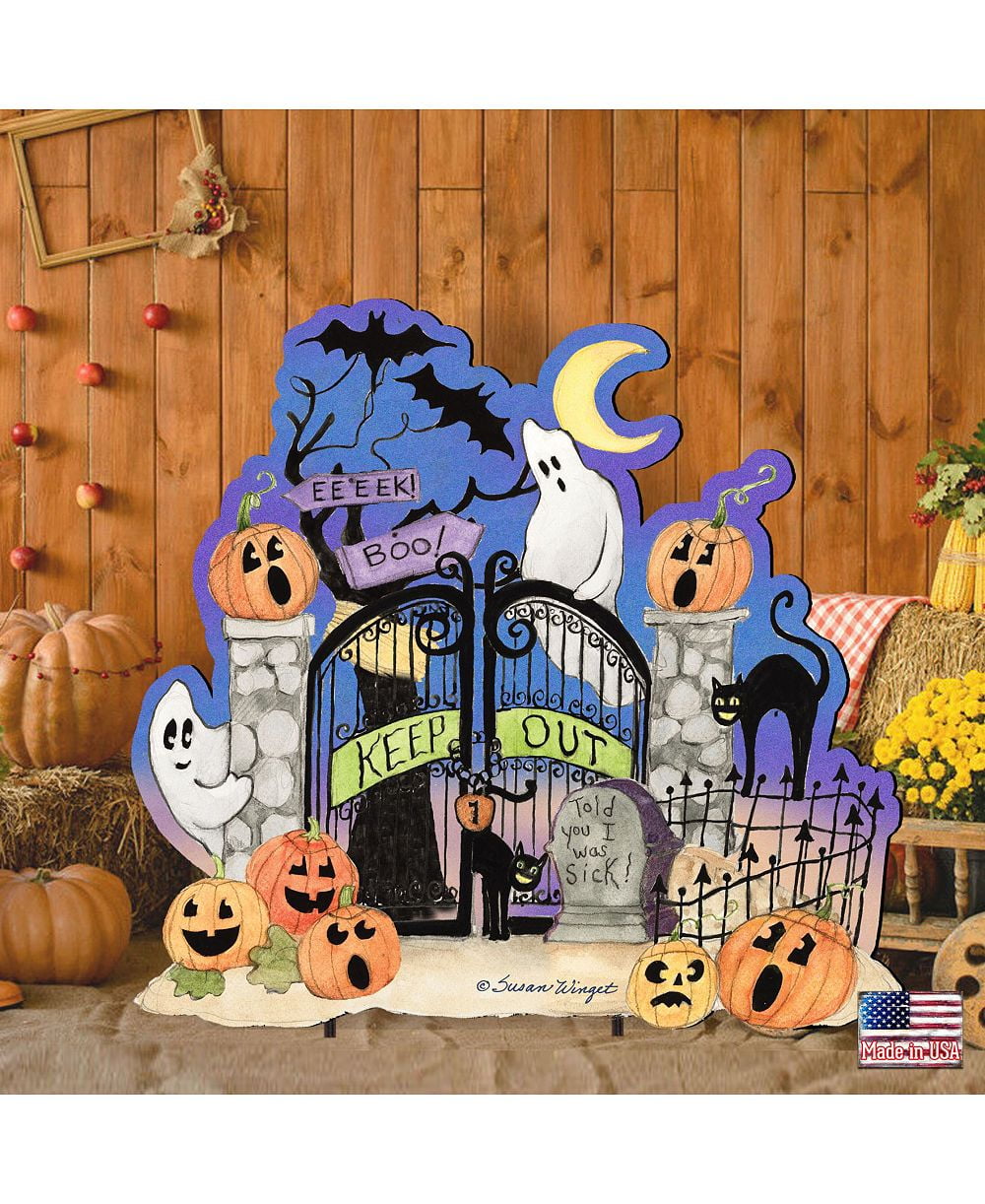 Designocracy by Susan Winget Keep Out Halloween Wall and Door Decor ...