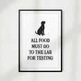 Designs ByLITA All Food Must Go To The Lab For Testing 11" x 14 ...