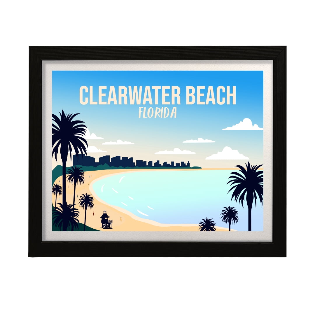 Designs ByLITA Clearwater Beach Florida, 8 x 10 Wall Print (Unframed ...