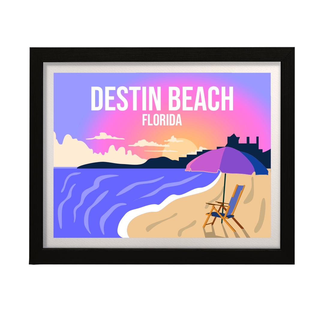 Designs ByLITA Destin Beach Florida, 5 x 7 Wall Print (Unframed ...