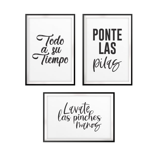 Designs ByLITA Fun Spanish Sayings 5 x 7" Wall Art UNFRAMED Print (3 ...