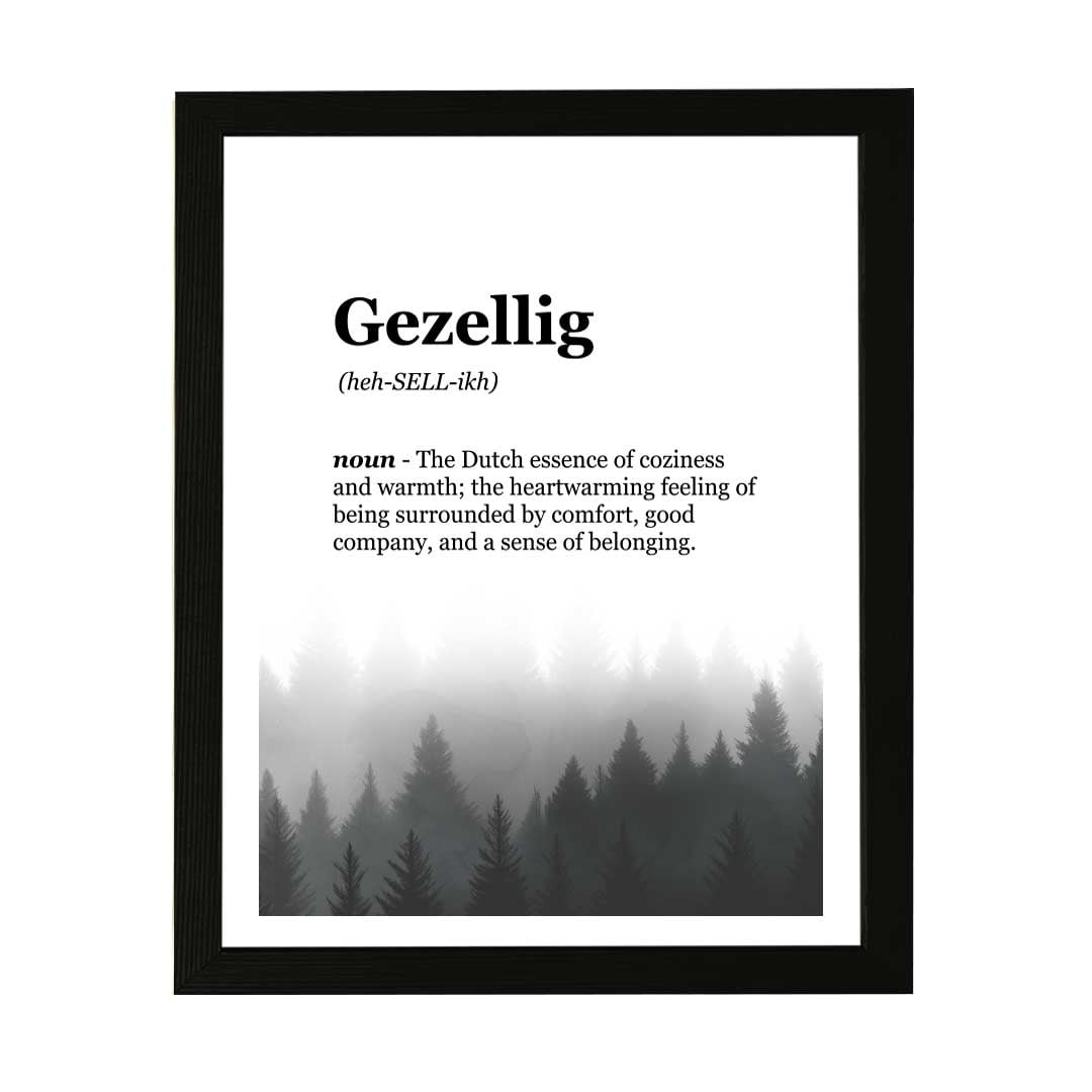 Designs ByLITA Gezellig Dictionary Definition Forest Design, 11 x 14 ...