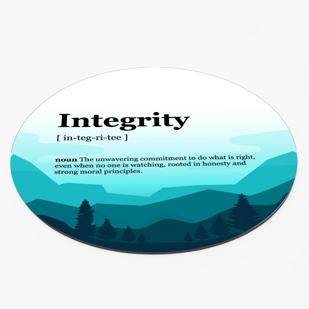 Designs ByLITA Integrity Circle (Blue Background) | Inspirational Mouse ...