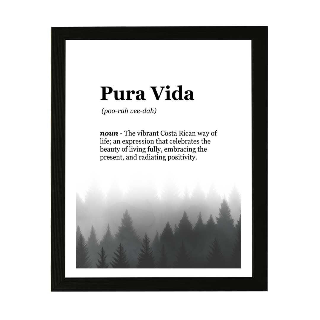 Designs ByLITA Pura Vida Dictionary Definition Forest Design, 5 x 7 ...