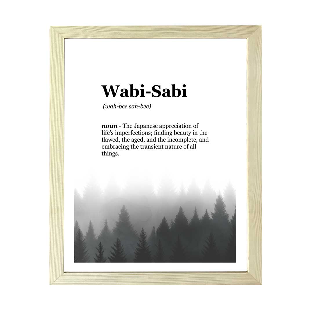 Designs ByLITA Wabi-Sabi Dictionary Definition Forest Design, 5 x 7 ...