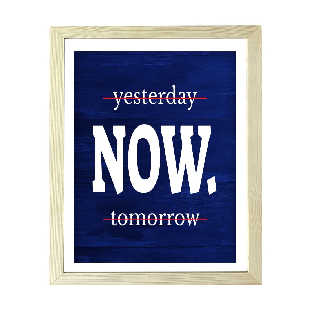 Designs ByLITA Yesterday Now. Tomorrow, 8 x 10 Wooden Framed Wall Art ...