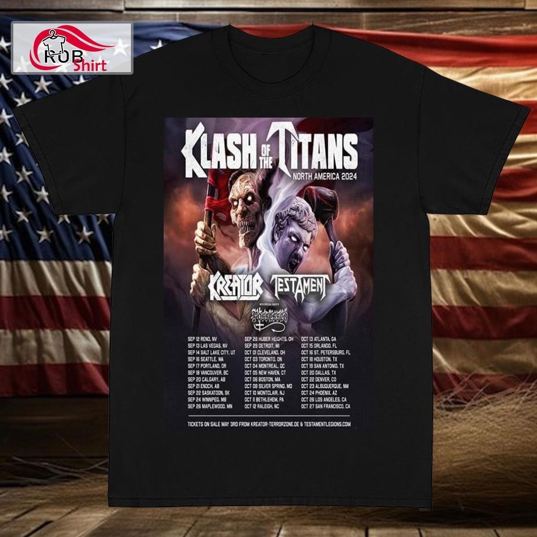 Designs Klash Of The Titans Returns To North America 2024 Shirt ...