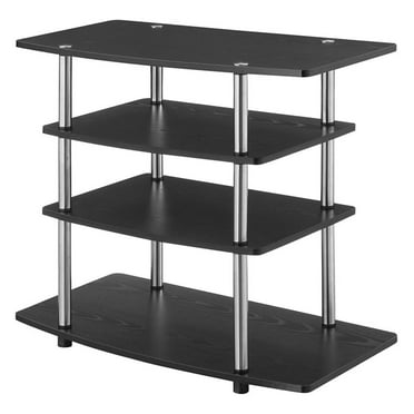 Convenience Concepts Designs2Go No Tools Wide Highboy TV Stand, Black ...