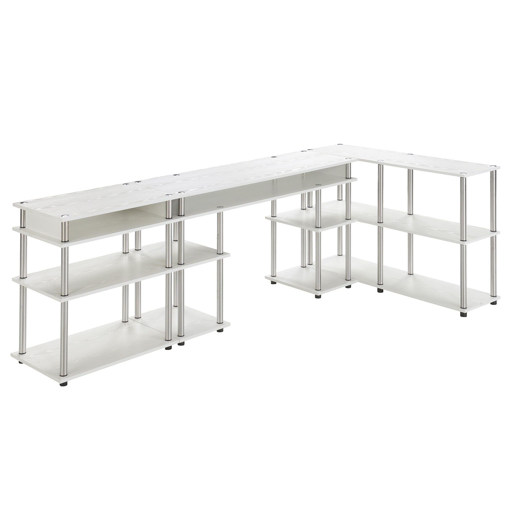 Designs2Go No Tools Office 3-Piece Set: Desk, Printer Stand, Console ...