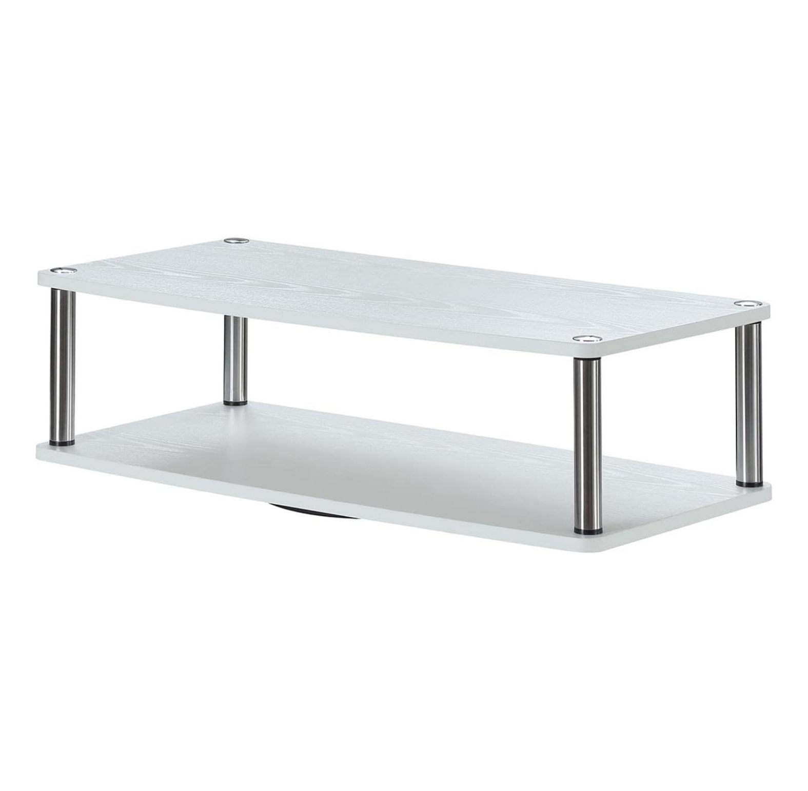 Designs2Go XL 37 inch Double Tier Swivel Riser, White - Walmart.com