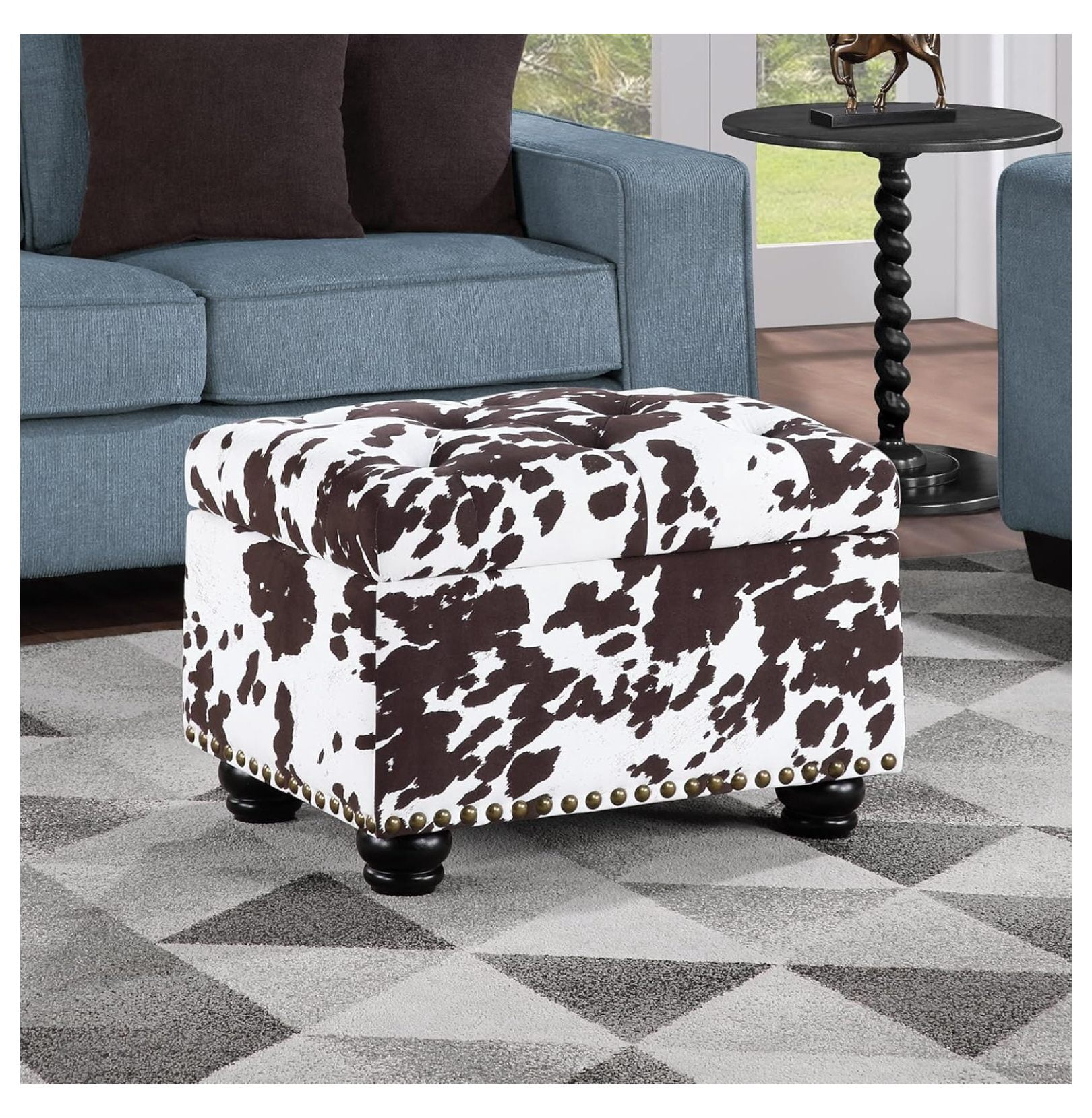 Designs4Comfort 5th Avenue Upholstered Storage Ottoman 24 ...