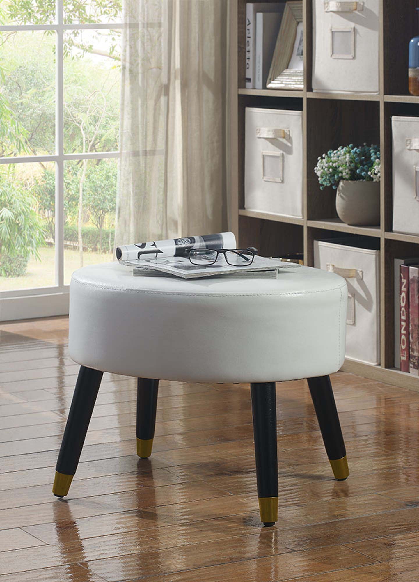 Designs4Comfort Mid Century Ottoman Stool - Walmart.com