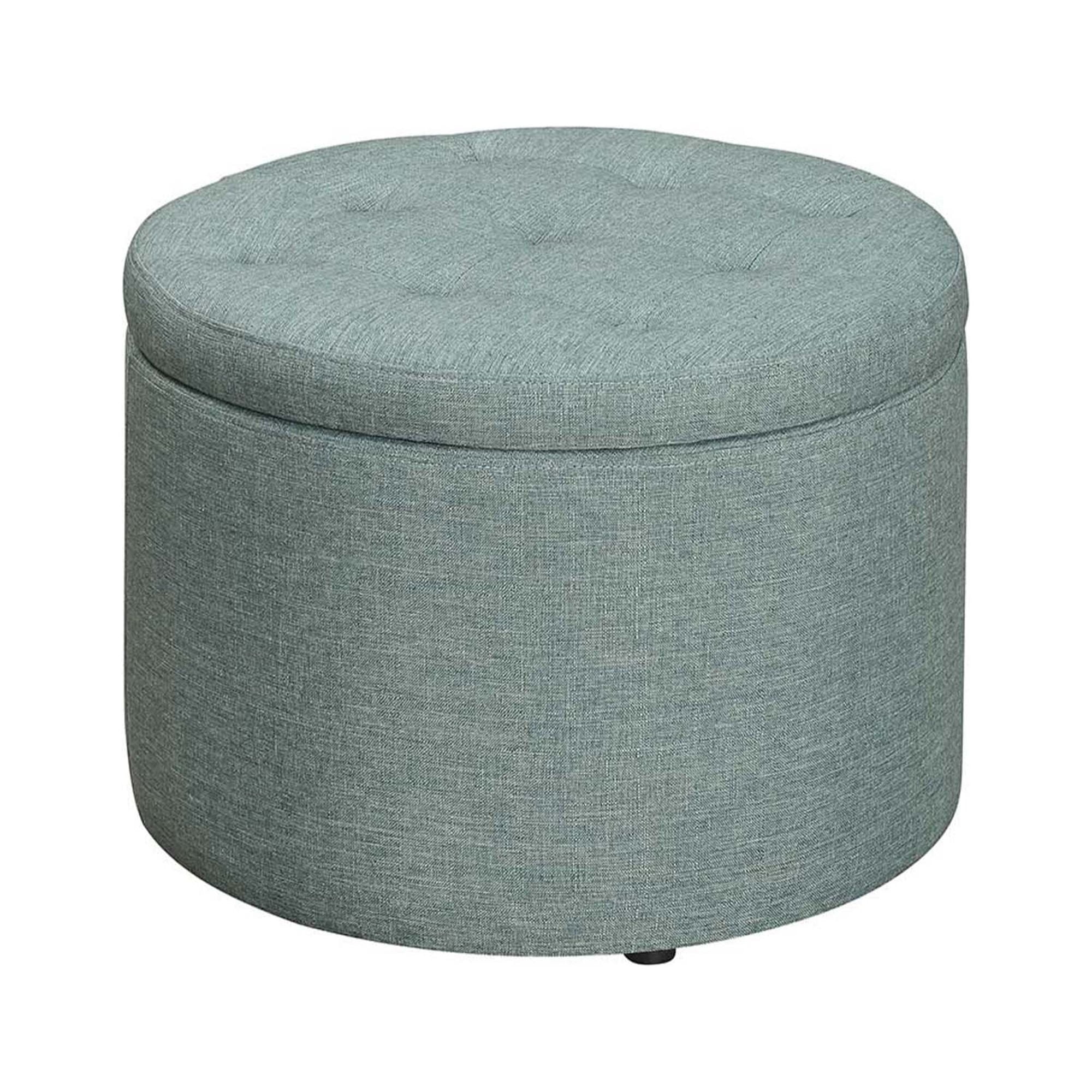 Designs4Comfort Round Shoe Storage Ottoman - Stylish & Functional Home ...