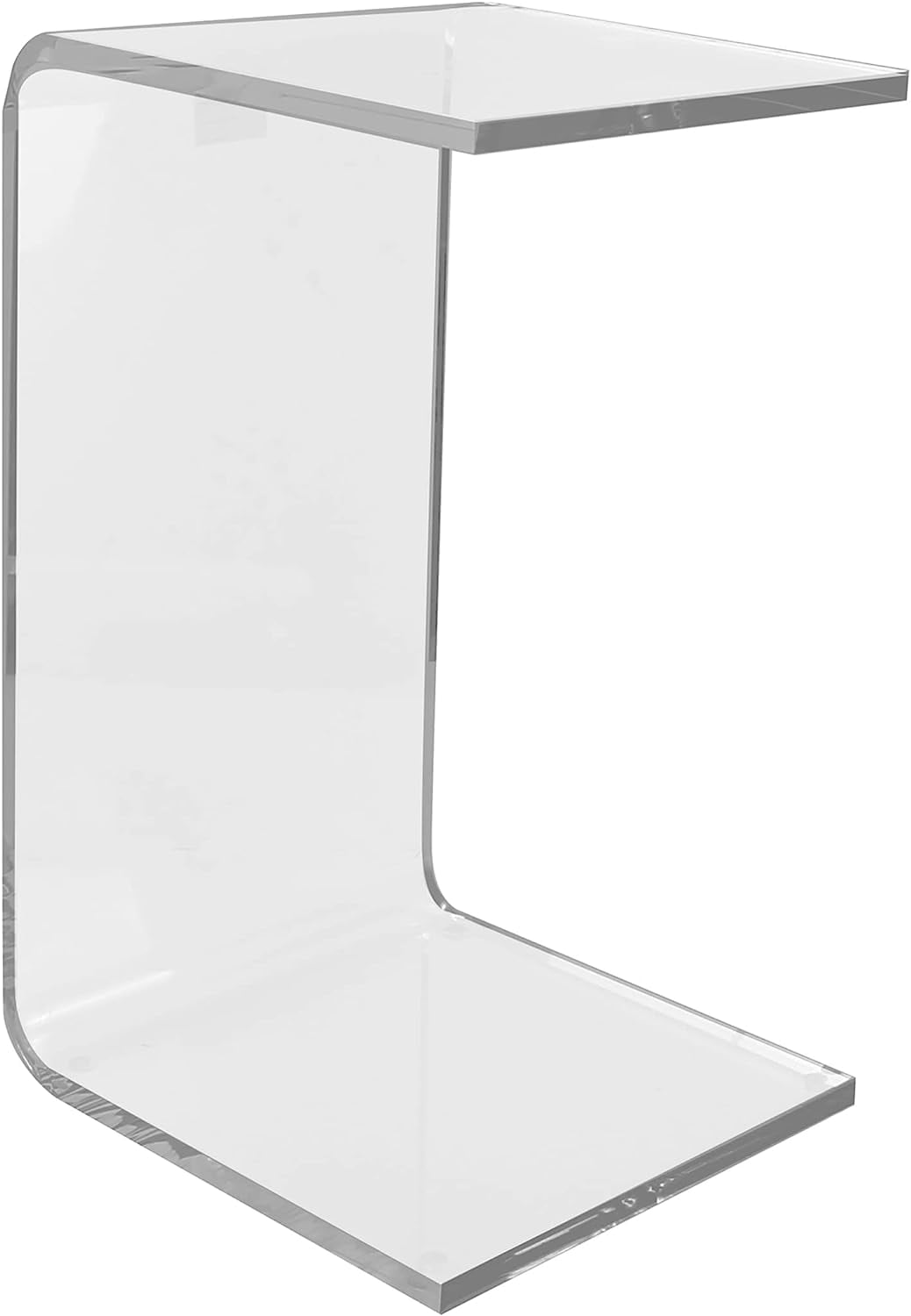 Designstyles C Shaped Side Table – Acrylic Side Table for Living Room ...