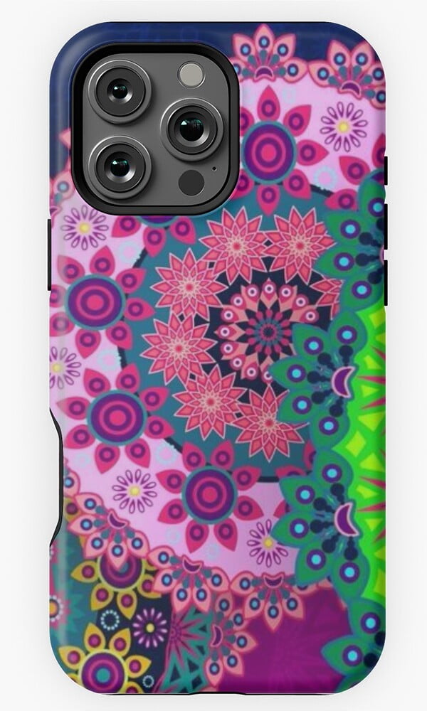 Desigual Colorful Abstract Bright Pattern Art iPhone 11–16 Pro Max Compatible Phone Case ...