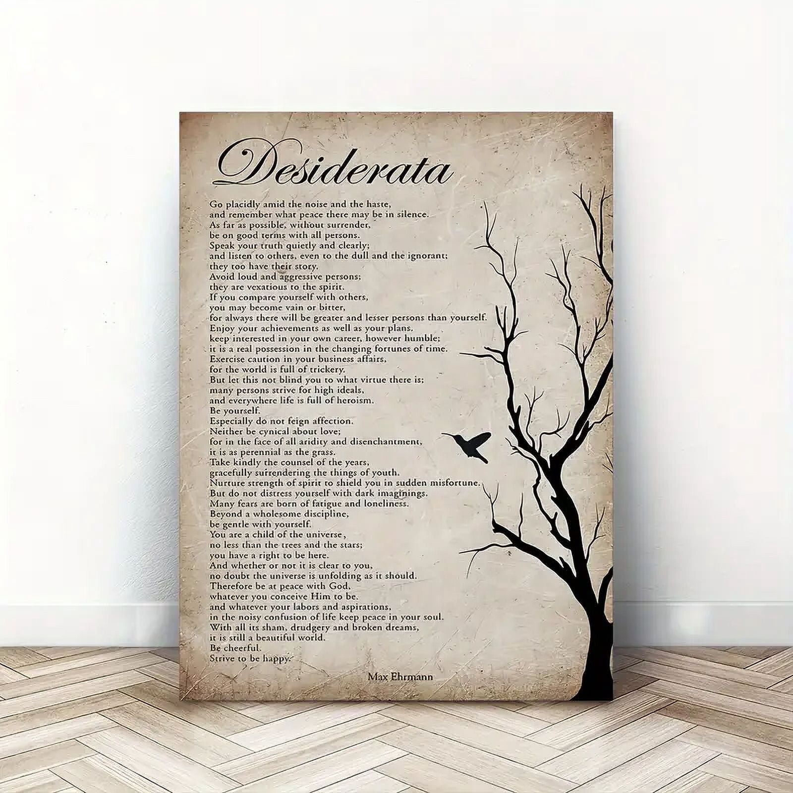 Desiiderata Poster Retro Vintage Positive Poem Poster Birthday ...