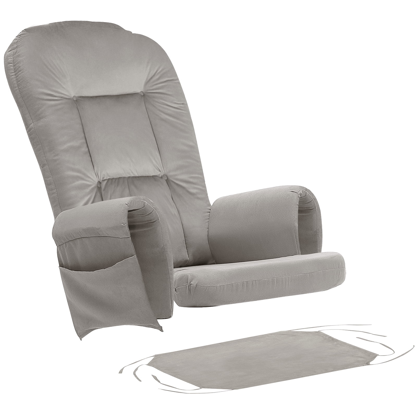 Lovote 5 in 1 Glider Rocker Replacement Cushions Set - Soft Thicken ...
