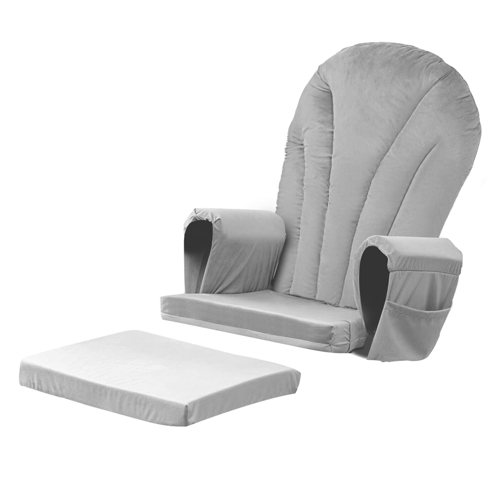 Desirable Life 5pcs Velvet Glider Rocking Chair Replacement Cushion Set ...