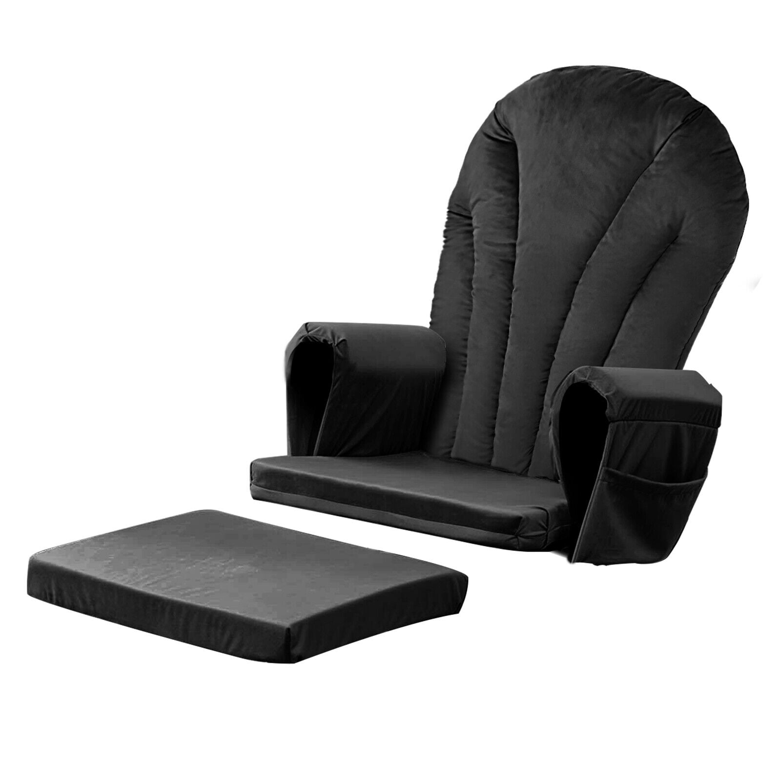 Desirable Life 5pcs Velvet Glider Rocking Chair Replacement Cushion Set ...