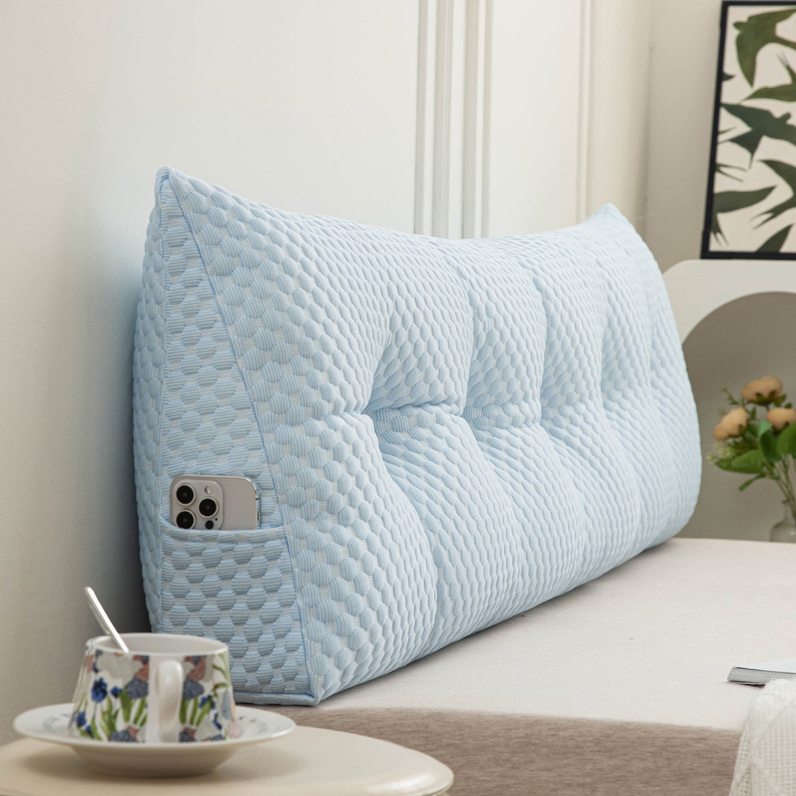 Desirable Life Comfort Wedge Headboard Pillow - Plush Supportive ...