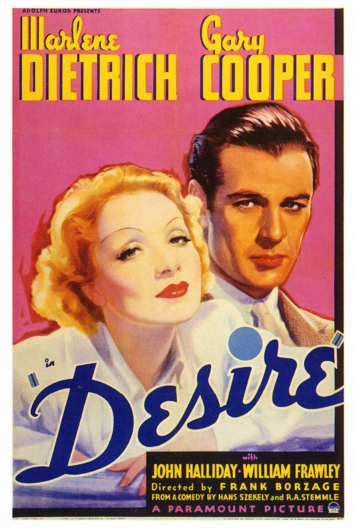 Desire POSTER (27x40) (1936) - Walmart.com