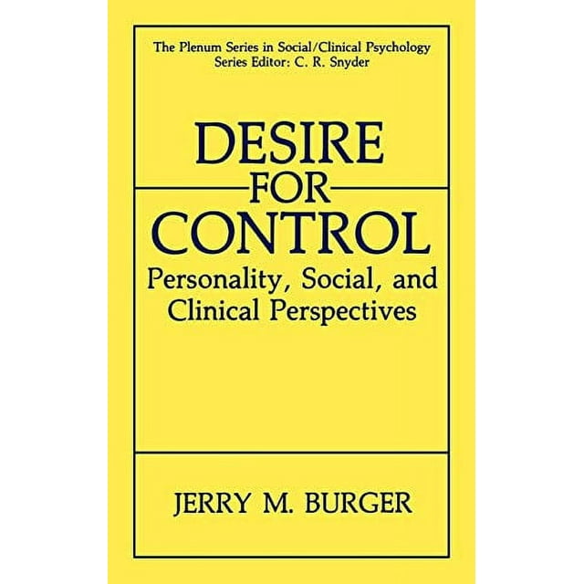 Pre-Owned Desire for Control: Personality, Social and Clinical ...
