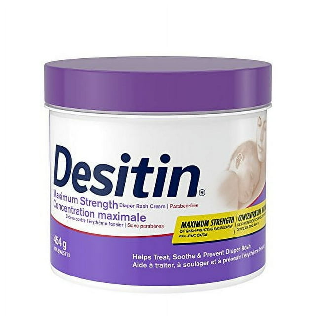 Desitin Maximum Strength Baby Diaper Rash Cream with Zinc Oxide, 16 oz ...